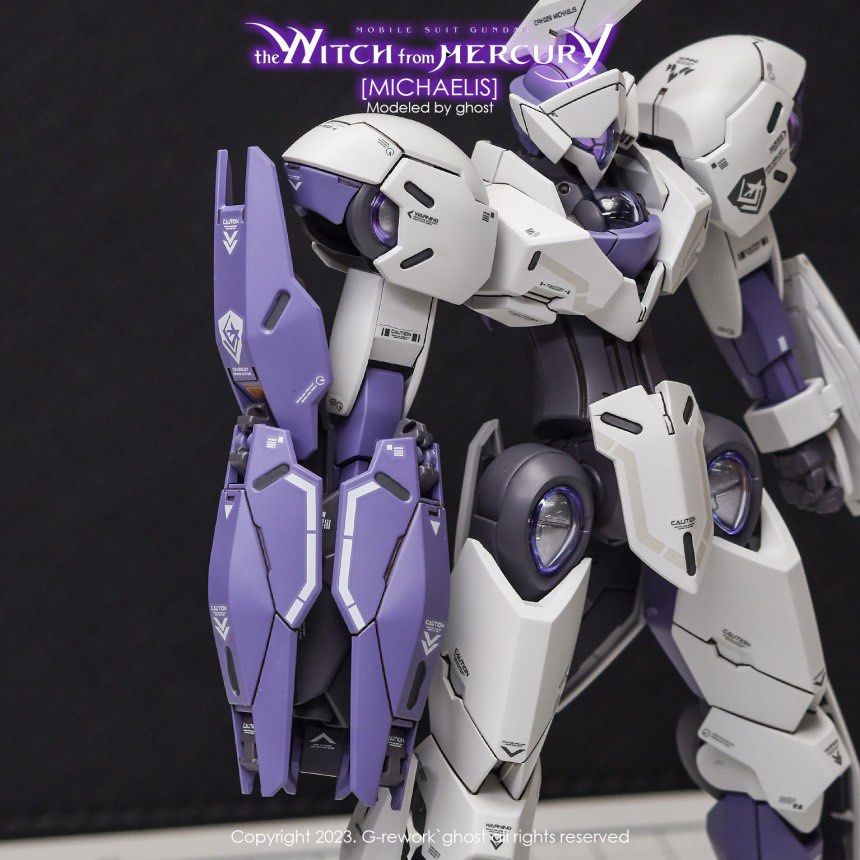[Yan] HG Michaelis Gundam (G Rework Ver.) Ghost Custom Fluorescent ...