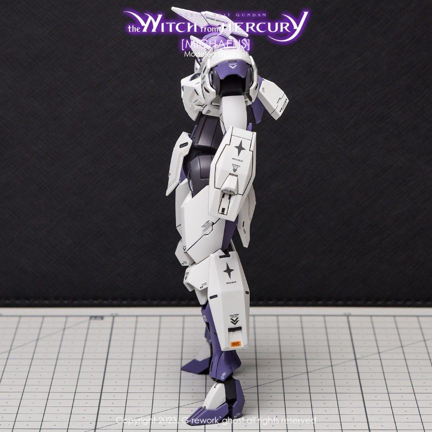 [Yan] HG Michaelis Gundam (G Rework Ver.) Ghost Custom Fluorescent ...