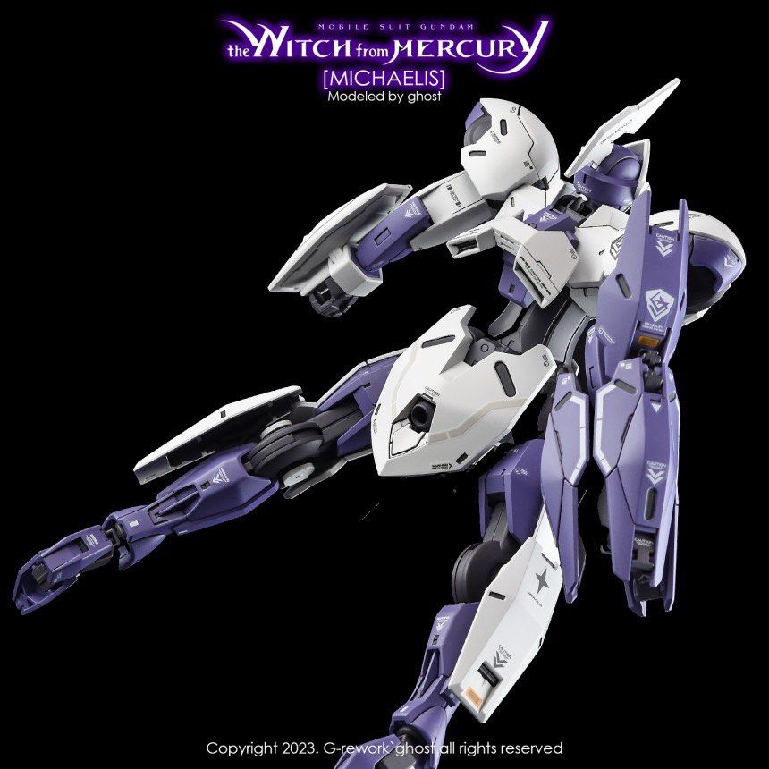 [Yan] HG Michaelis Gundam (G Rework Ver.) Ghost Custom Fluorescent ...