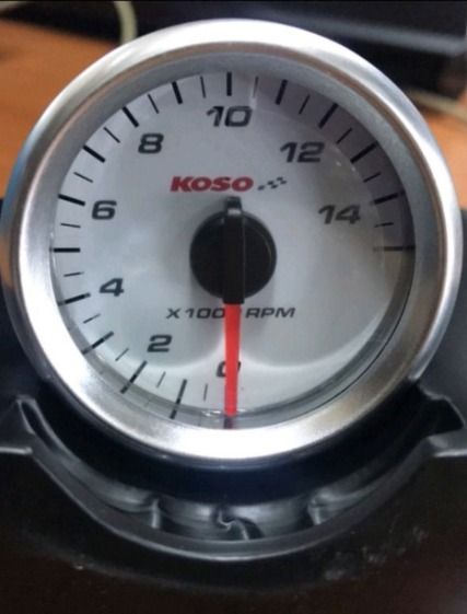 100% Original Koso Tachometer ( Meter RPM ) 48MM **White* Koso ...