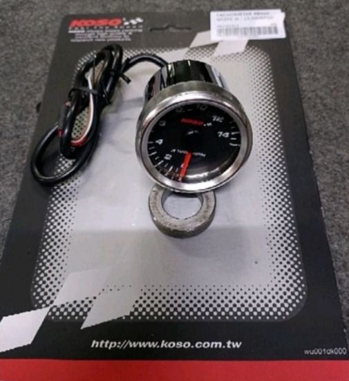 100% Original Koso Tachometer ( Meter RPM ) 48MM **White* Koso ...