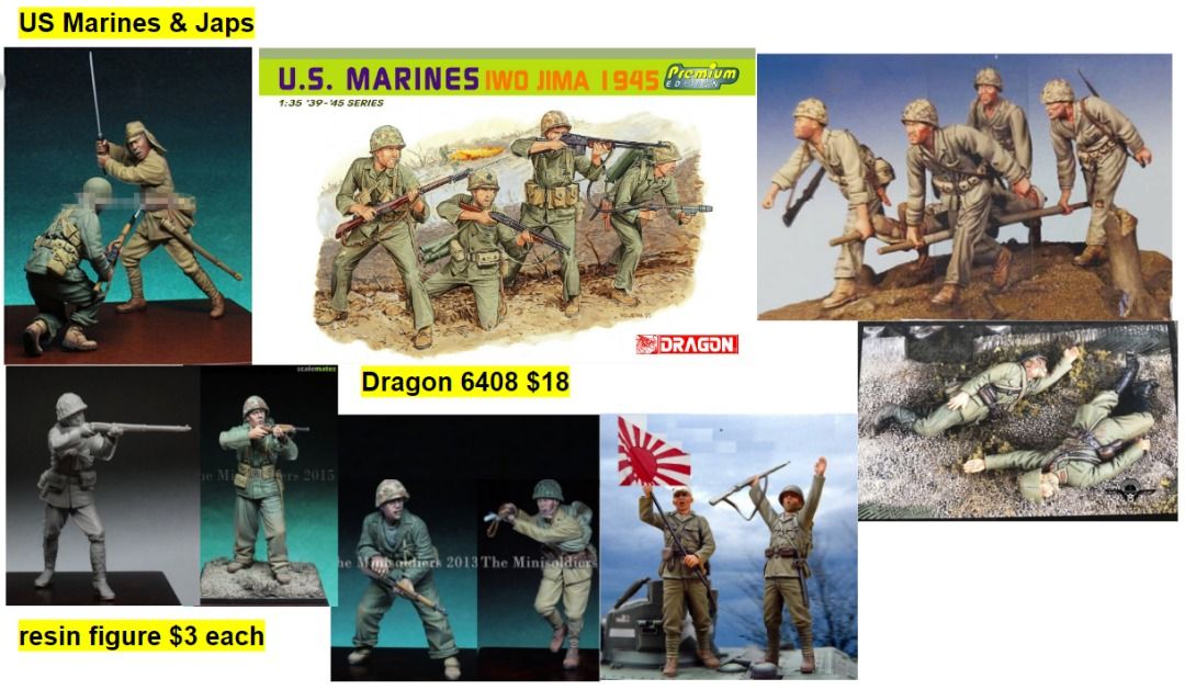 1/35 models WWII Collection of US Army of US Marines, Hobbies & Toys ...