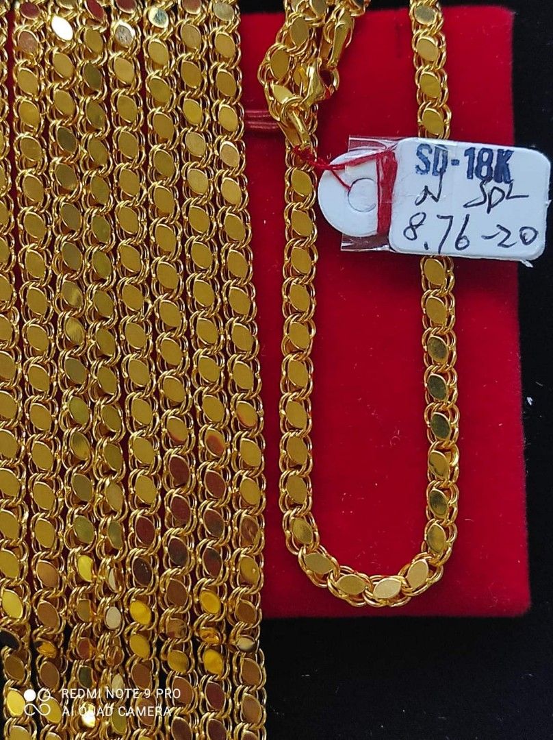 18K Saudi Gold Damascus necklace, Women's Fashion, Jewelry & Organizers ...