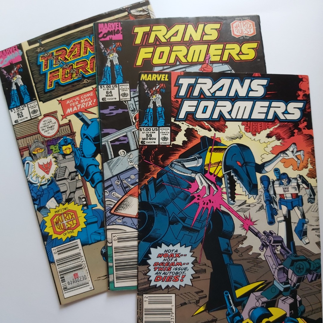 3 Transformers marvel comic, Hobbies & Toys, Books & Magazines, Comics ...