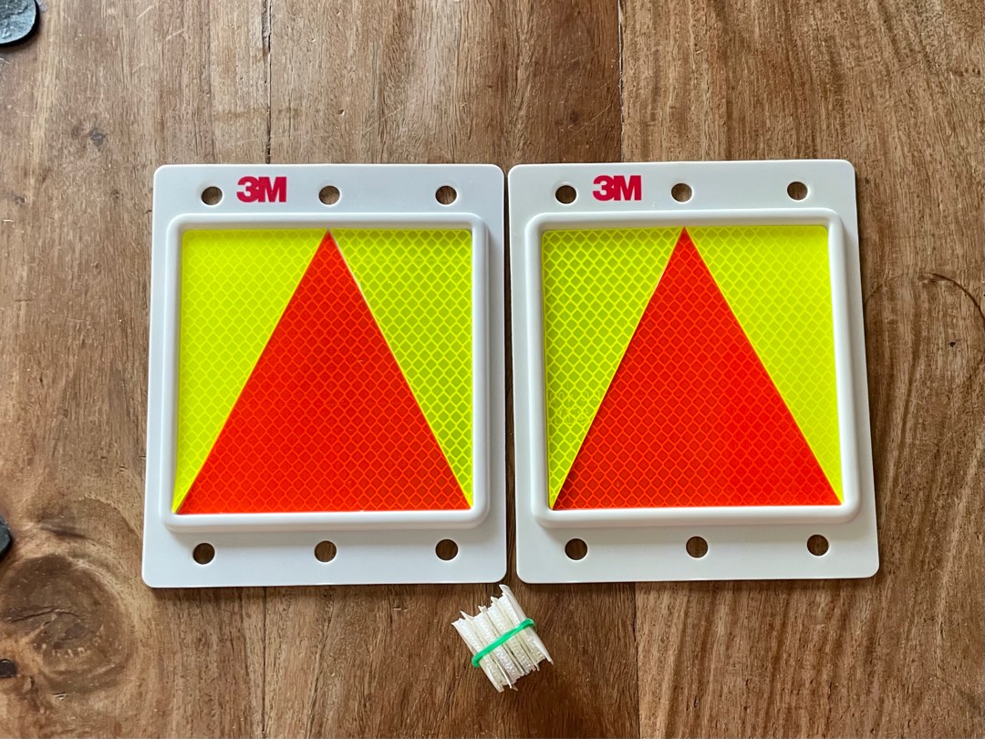 3M Reflective Probation Plate, Car Accessories, Car Plates on Carousell