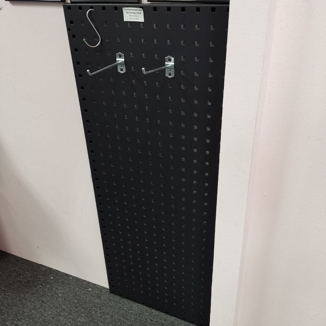 5 Steel shelves + 12 Wall Mount Steel Racks for retail shop displays ...