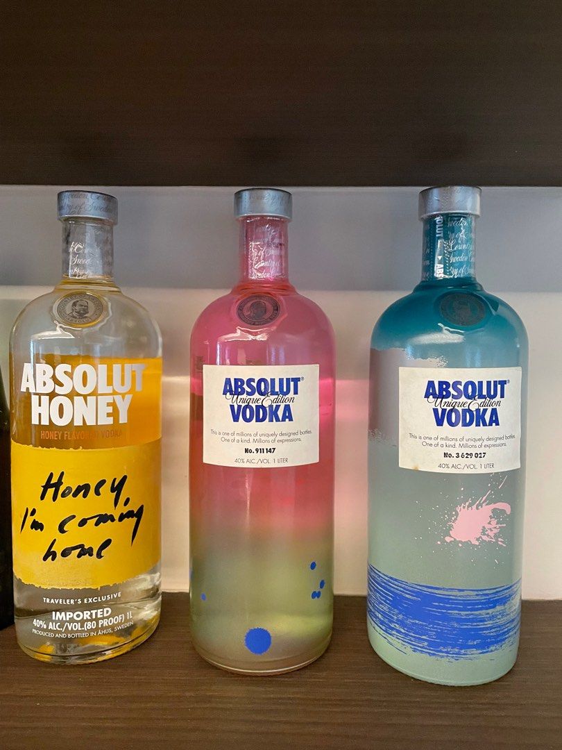 Absolut Vodka Unique Edition, Food & Drinks, Alcoholic Beverages on ...