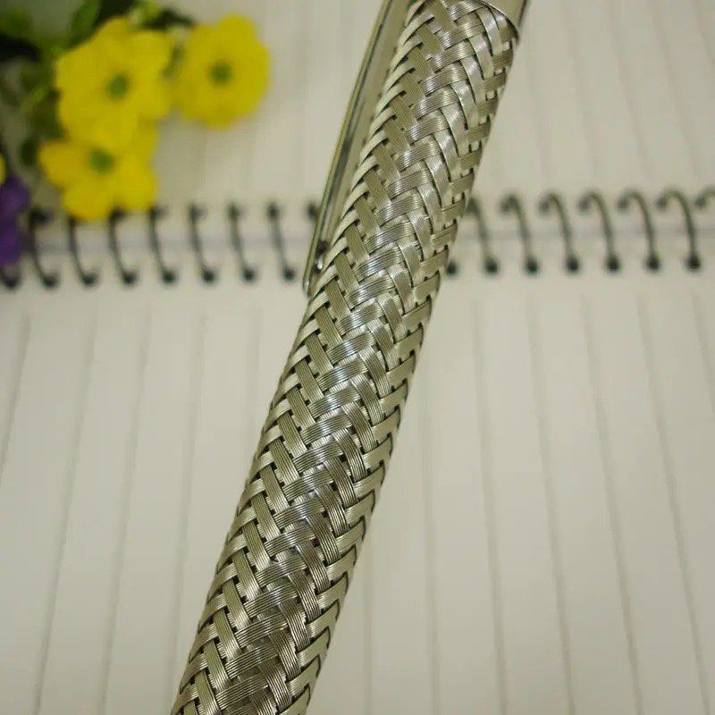 Metal Braid 0.7mm Mechanical Pencil with Chrome Trim High Quality Metal ...