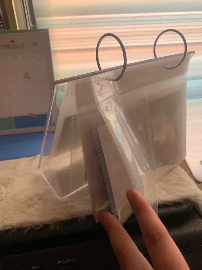 acrylic photocard pocket with stand, Furniture & Home Living, Home ...