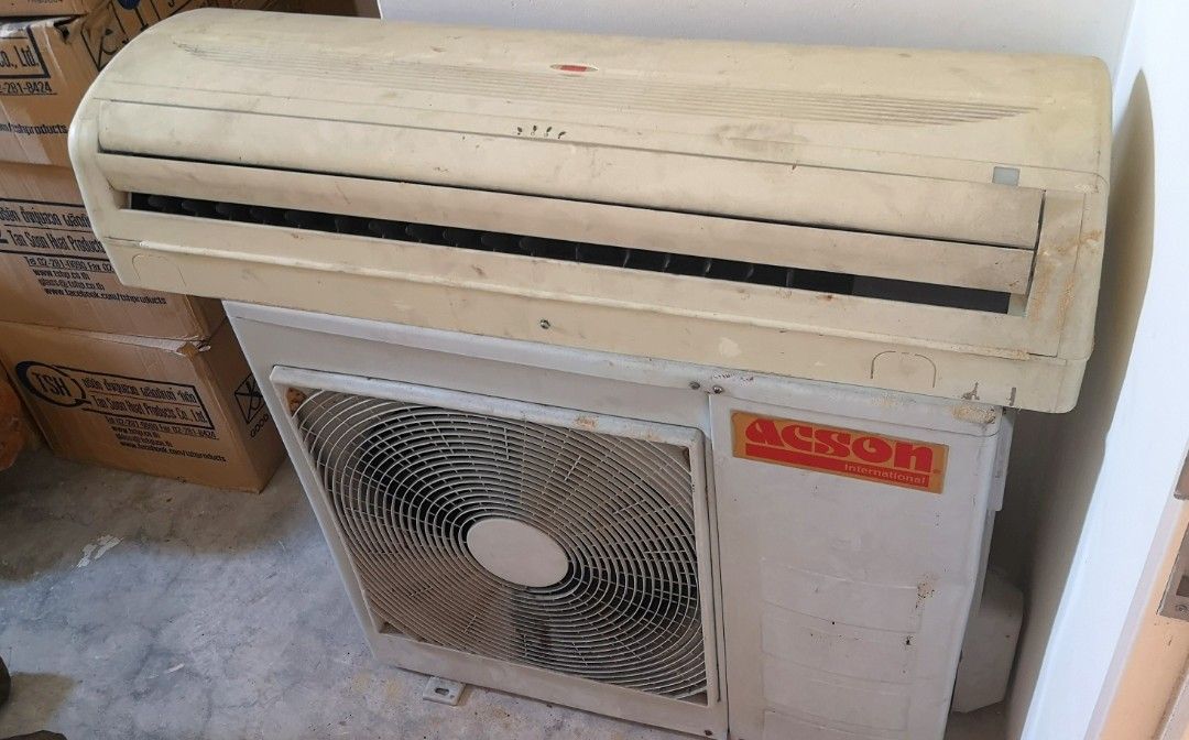 Acson Aircon & Compressor 2.5hp, TV & Home Appliances, Air Conditioners ...