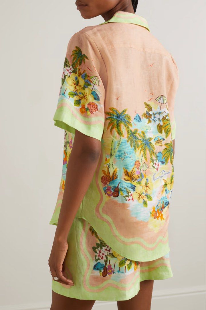 ALEMAIS mermaid point pink shirt shorts set, Women's Fashion, Dresses ...