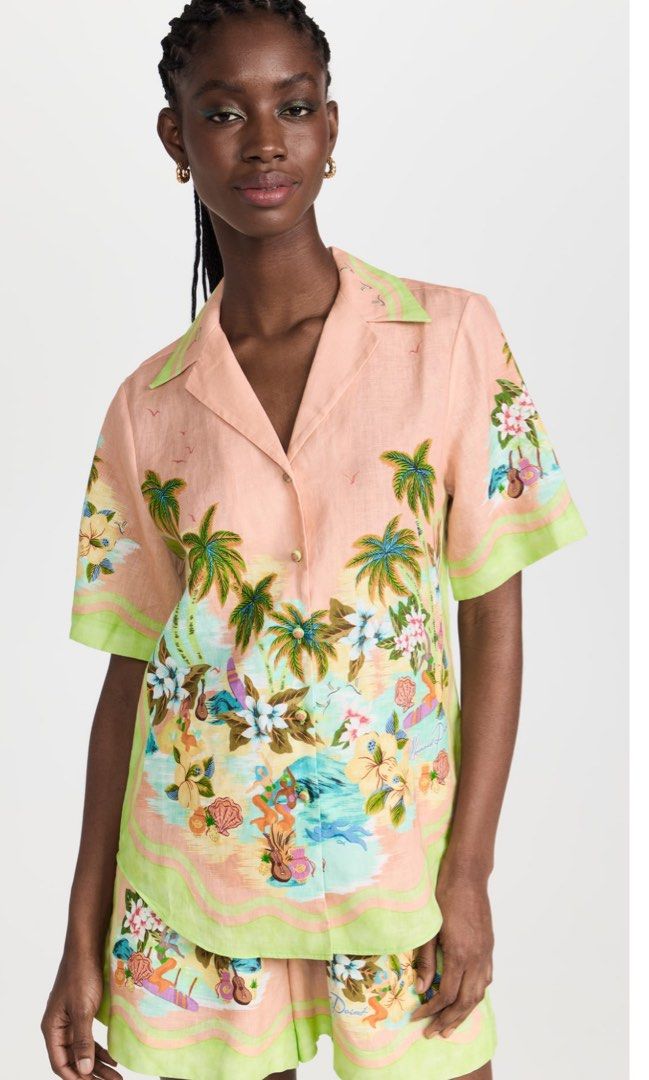 ALEMAIS mermaid point pink shirt shorts set, Women's Fashion, Dresses ...