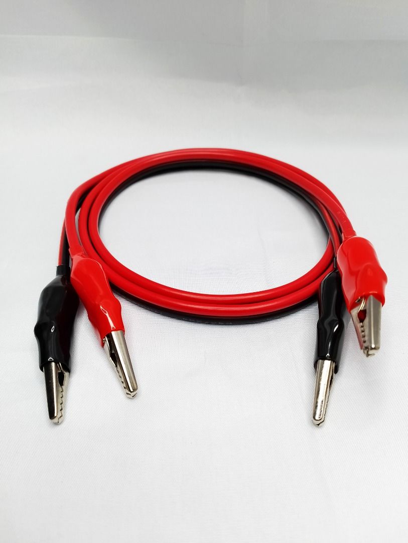 ALLIGATOR CLIPS DOUBLE ENDED, 14-AWG HEAVY DUTY, BEST FOR ELECTRICAL ...