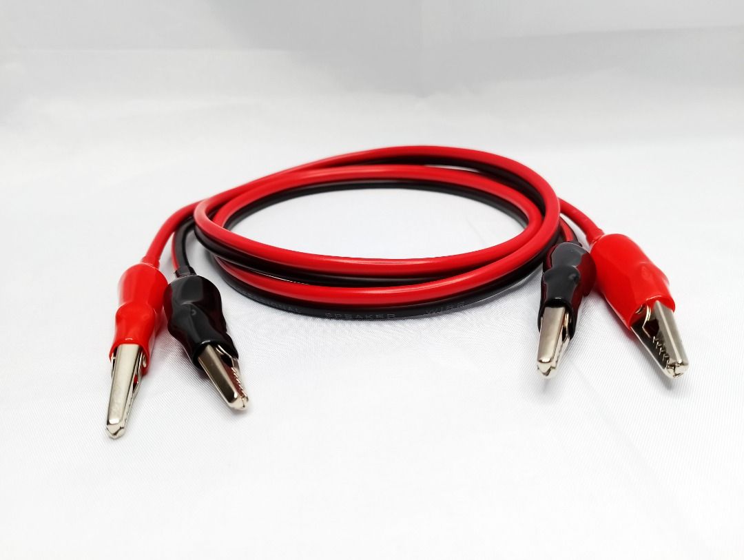 ALLIGATOR CLIPS DOUBLE ENDED, 14-AWG HEAVY DUTY, BEST FOR ELECTRICAL ...