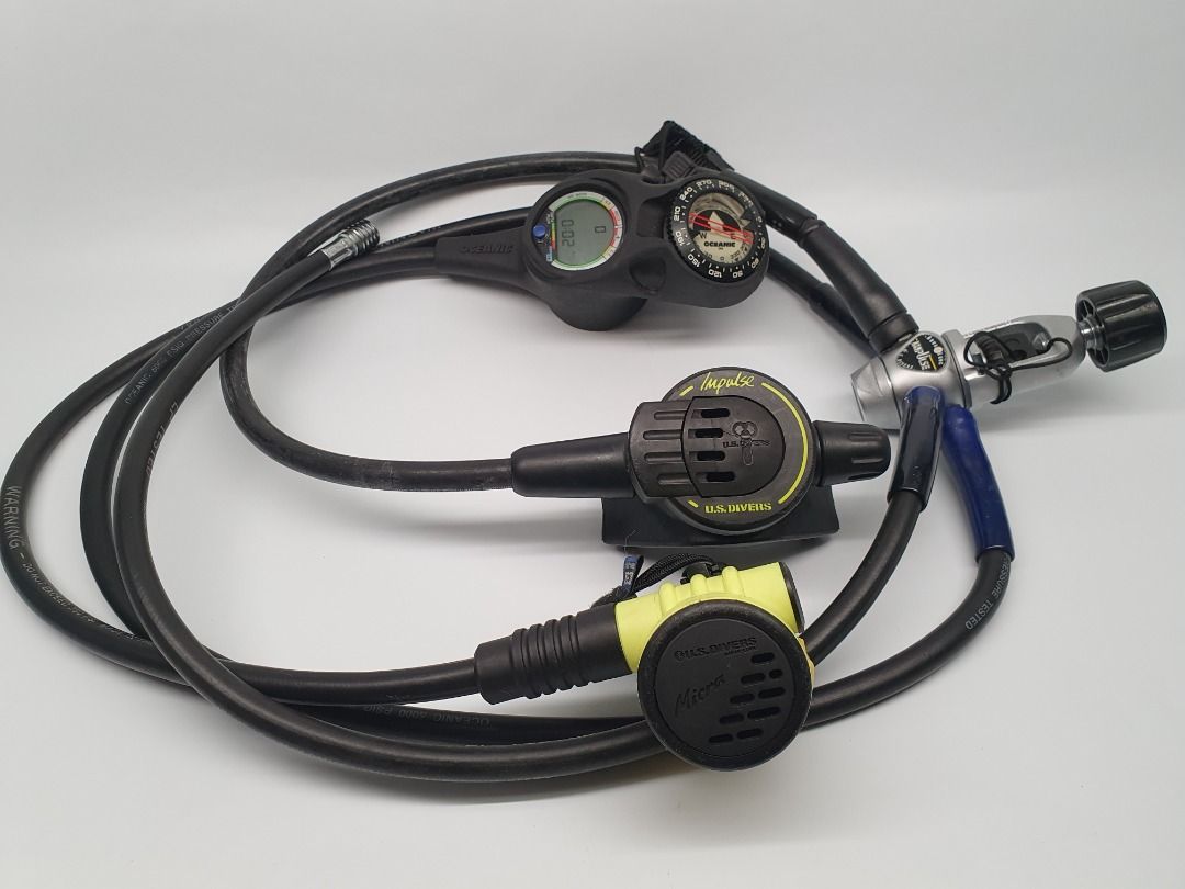 Aqualung US Divers Impulse scuba diving regulator set with dive ...