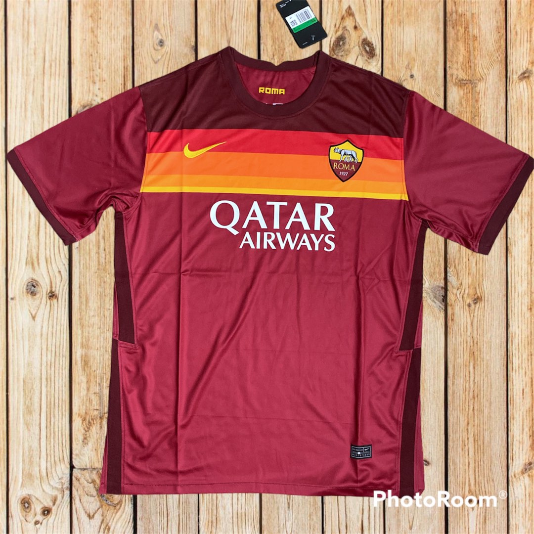 AS Roma 2021 Jersey Jersi Baju Sukan Bola, Men's Fashion, Activewear on ...