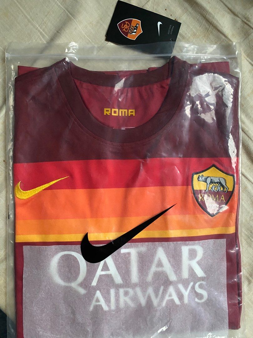 AS Roma 2021 Jersey Jersi Baju Sukan Bola, Men's Fashion, Activewear on ...