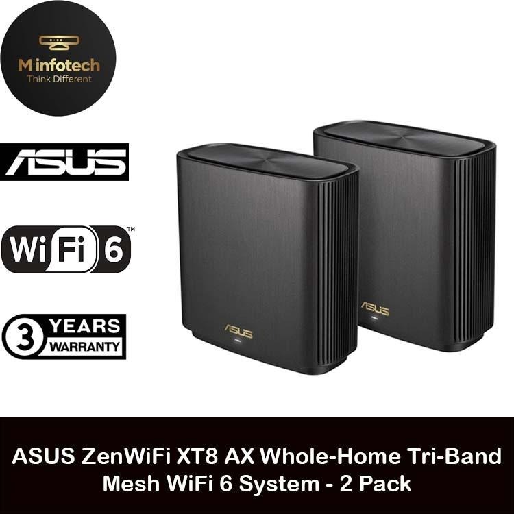 ASUS ZenWiFi AX6600 Tri-Band Mesh WiFi 6 (Black) x 2, Computers & Tech ...