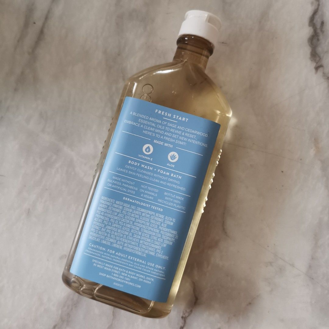 Authentic Bath abd Body Works Aroma - Fresh Start Body Wash, Beauty ...