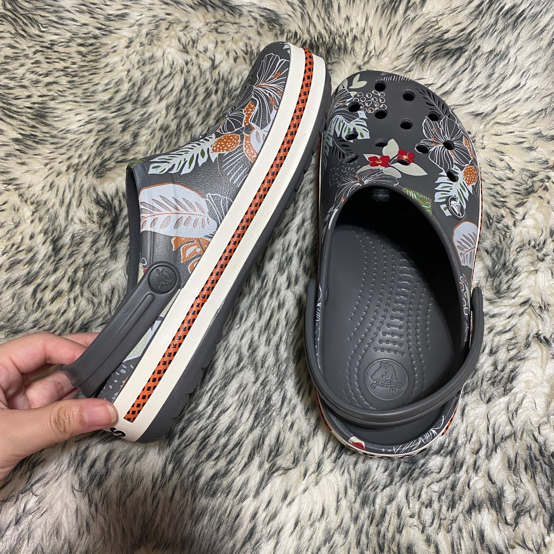AUTHENTIC Crocs Crocband Botanical (UNISEX), Women's Fashion, Footwear ...