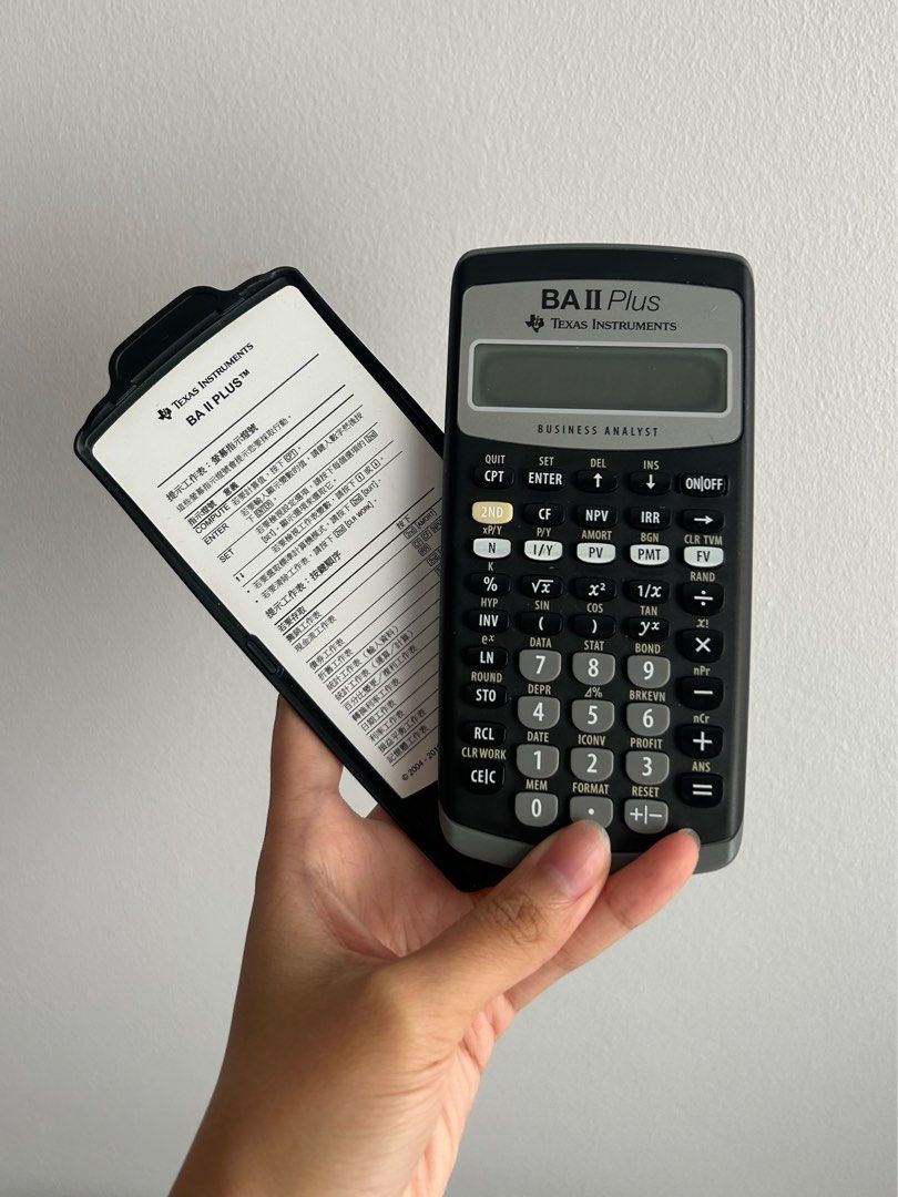 BA II Plus Texas Instruments Financial Calculator, Computers & Tech ...