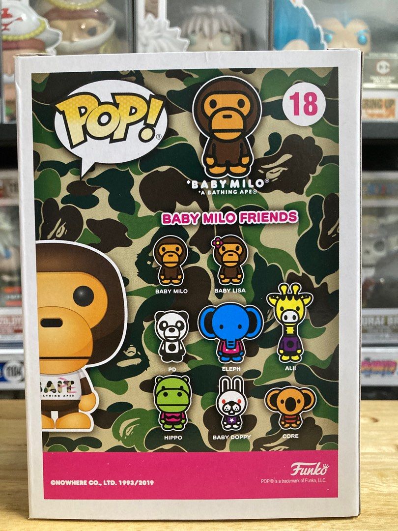 Bait Exclusive Bathing Ape Baby Milo Funko Pop, Hobbies & Toys, Toys & Games on Carousell