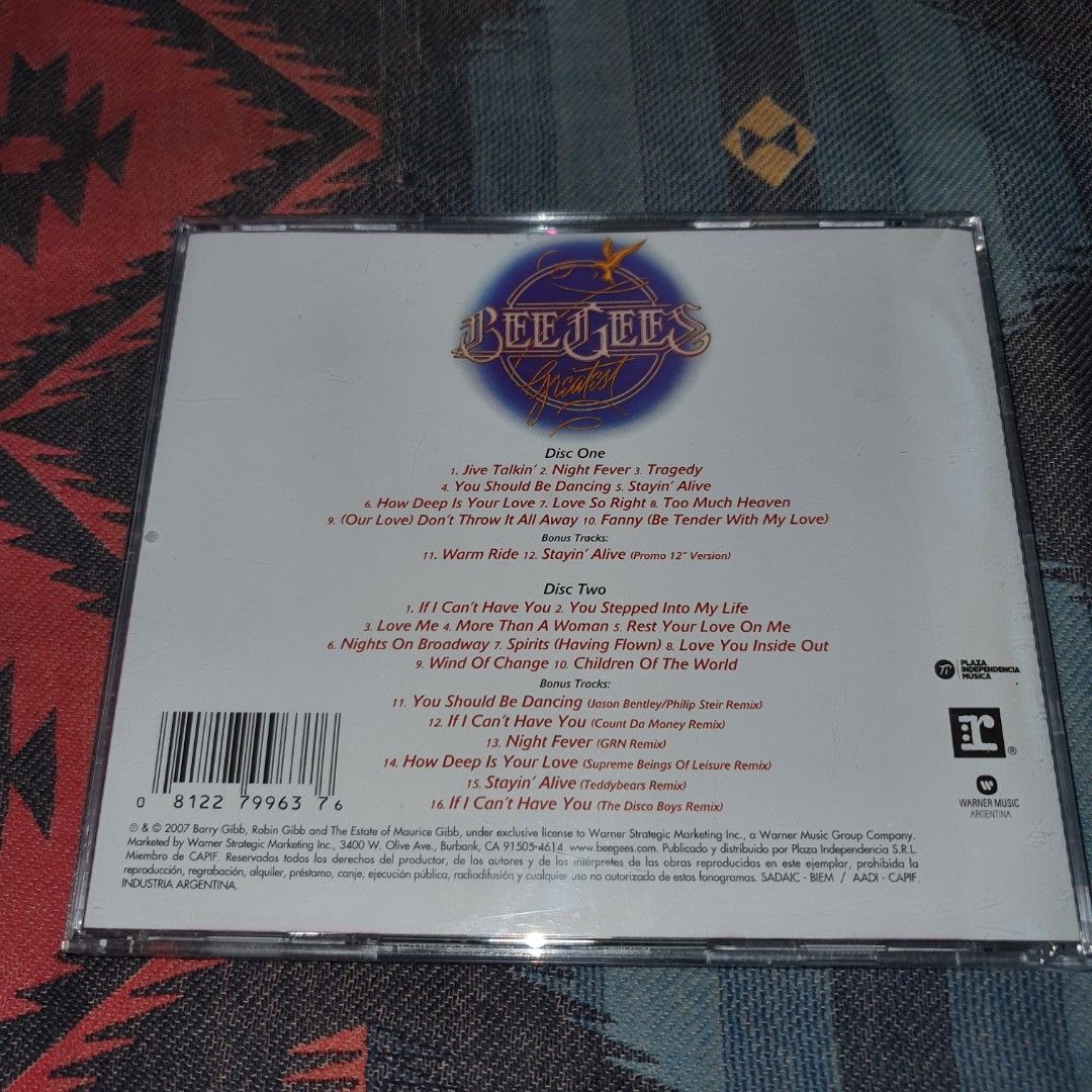 Bee Gees - Greatest - CD VG - 2CD, Hobbies & Toys, Music & Media, CDs ...