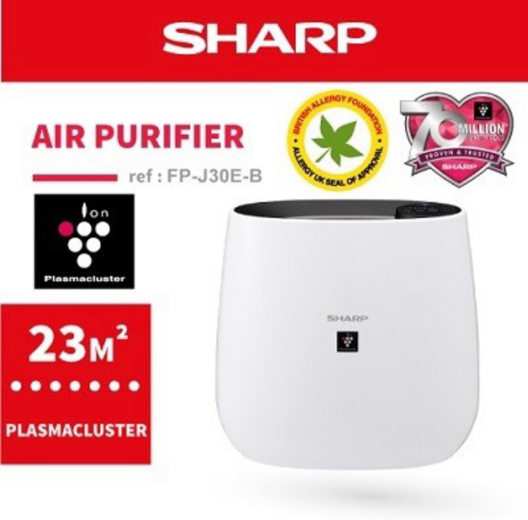 BN Sharp Air Purifier FP-J30E-B (Black), TV & Home Appliances, Air ...