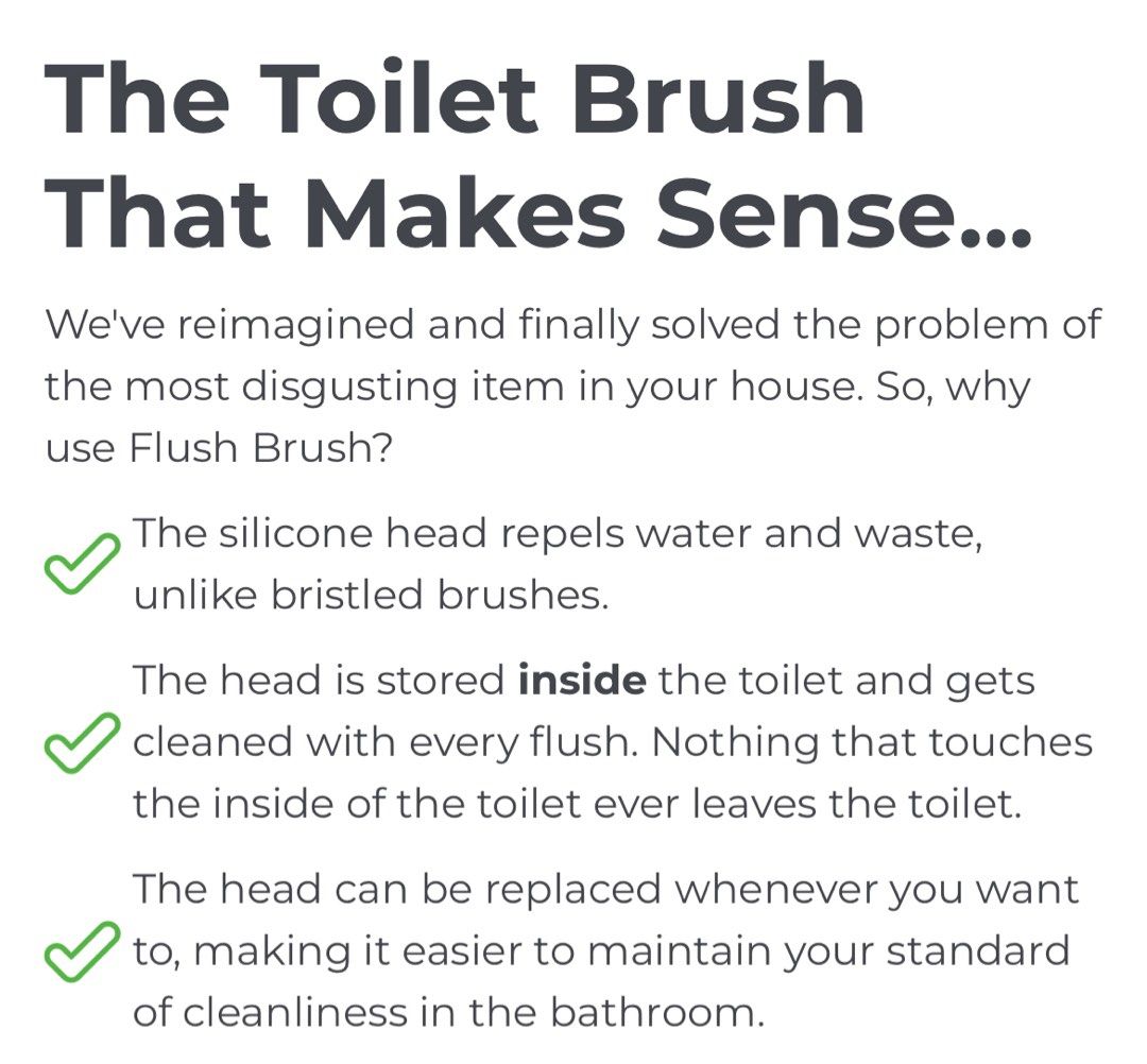 Brand New - Flush Brush with floor stand, Furniture & Home Living, Cleaning & Homecare Supplies ...