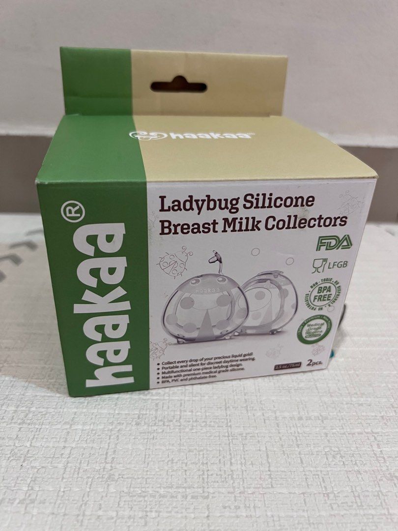 (Brand new) Haakaa Ladybug Silicone Breast Milk Collectors, Babies ...