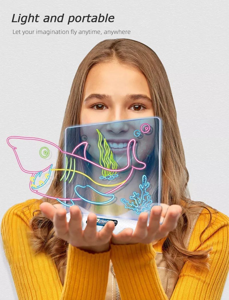 Buku gambar ajaib magic drawing board 3D, Toys & Collectibles, Mainan ...