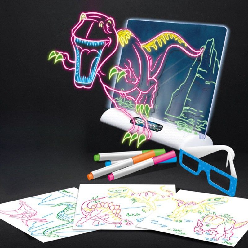 Buku gambar ajaib magic drawing board 3D, Toys & Collectibles, Mainan ...