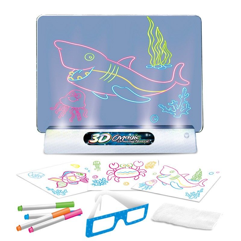 Buku gambar ajaib magic drawing board 3D, Toys & Collectibles, Mainan ...