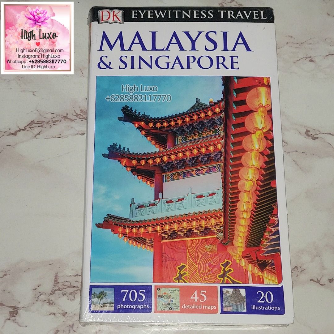Buku Travel DK Eyewitness Malaysia & Singapore Singapura SG Guide Book English Language ...