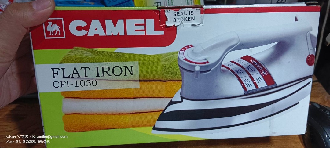 Camel Flat Iron, TV & Home Appliances, Irons & Steamers on Carousell