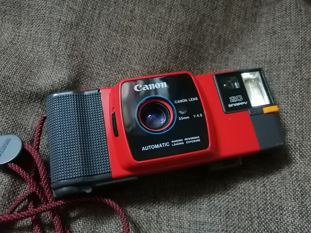 Canon Snappy 20 Red 35mm Film Camera on Carousell