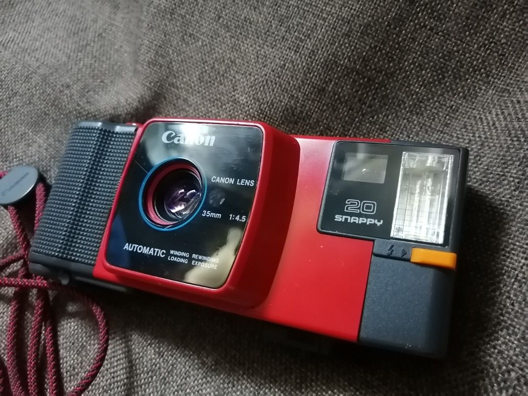 Canon Snappy 20 Red 35mm Film Camera on Carousell