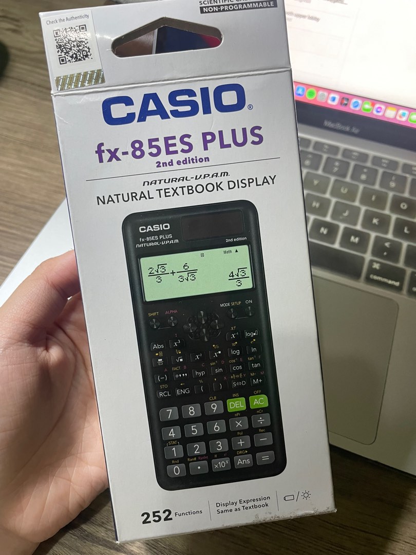 Original Casio fx-85ES Plus 2nd Ed Non-Programmable Scientific Calculator, Computers & Tech ...