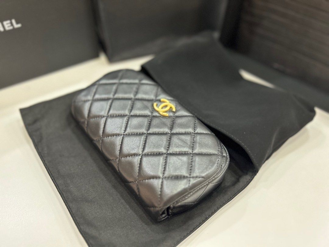 Chanel mail clutch with chain, Luxury, Bags & Wallets on Carousell