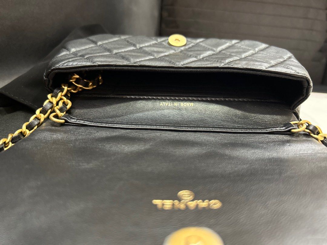 Chanel mail clutch with chain, Luxury, Bags & Wallets on Carousell