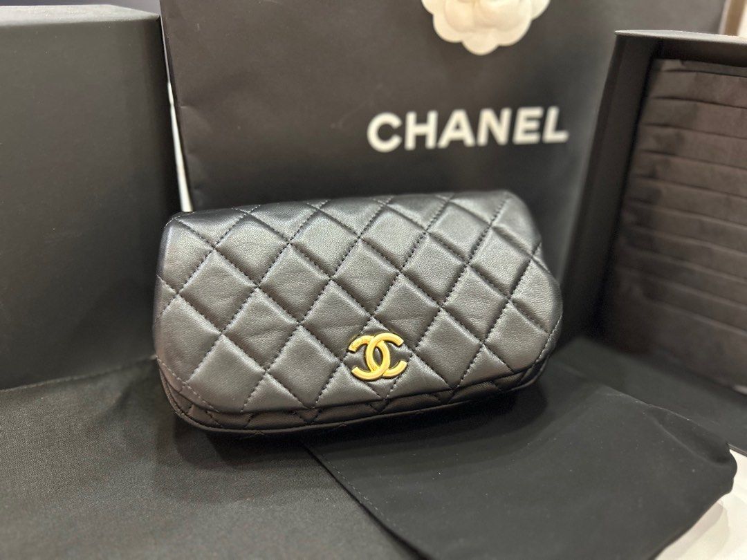 Chanel mail clutch with chain, Luxury, Bags & Wallets on Carousell