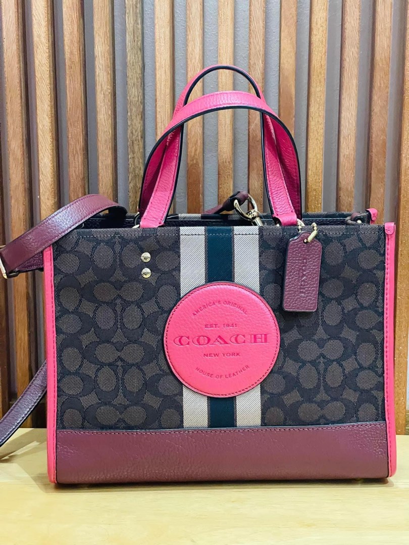 Coach Dempsey Carryall In Signature Jacquard with Stripe And Coach ...
