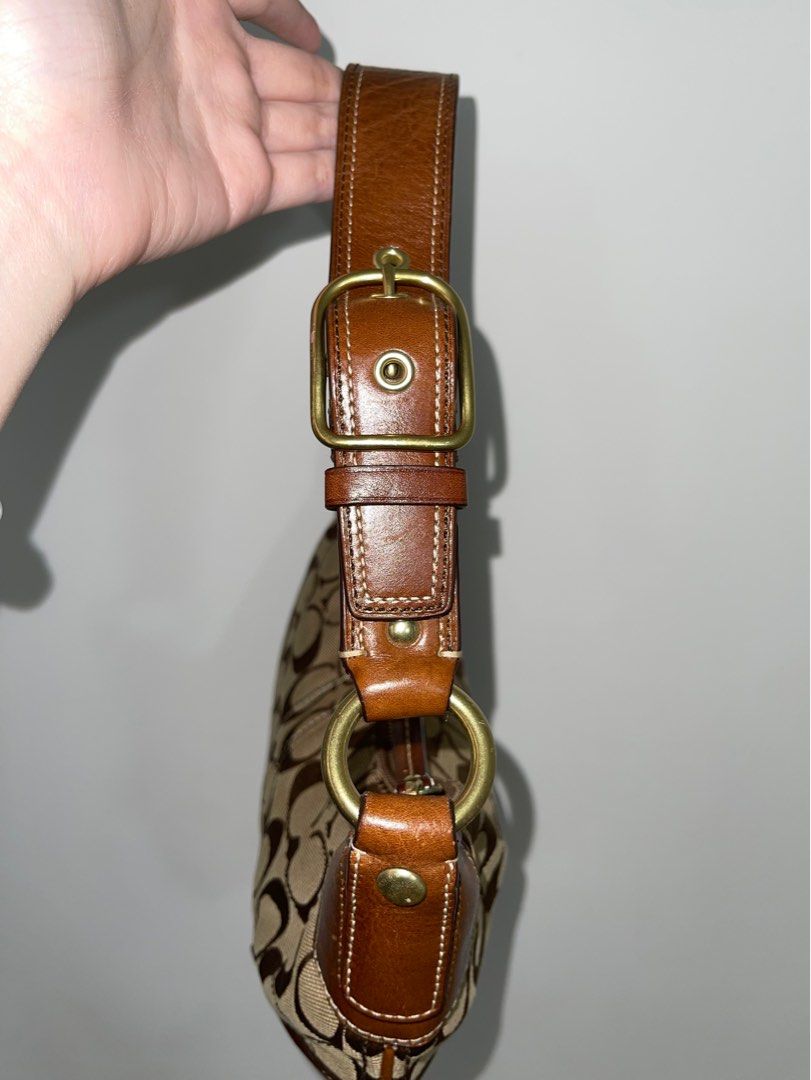 Coach Half Moon Baguette, Luxury, Bags & Wallets on Carousell