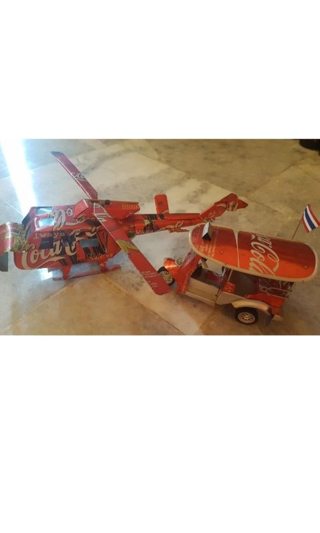 Coke tok tok car & helicopter, Hobbies & Toys, Collectibles ...
