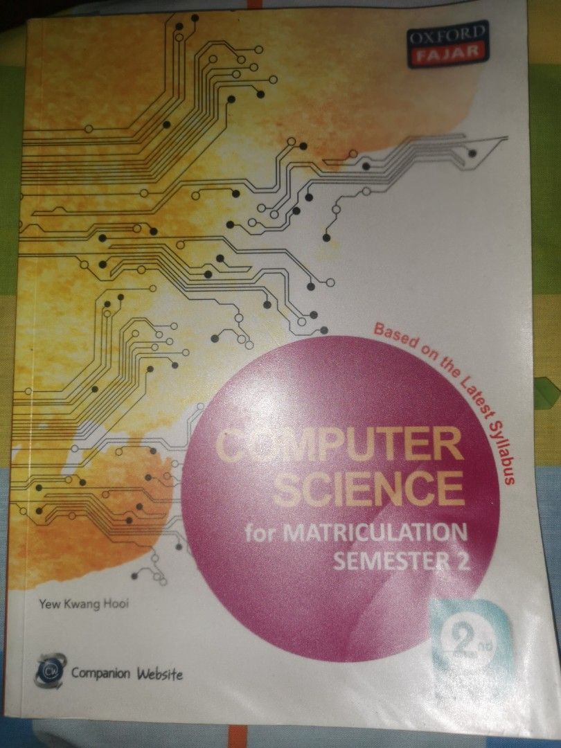 Computer science for Matriculation semester 2 matrikulasi 2nd edition textbook, Hobbies & Toys ...
