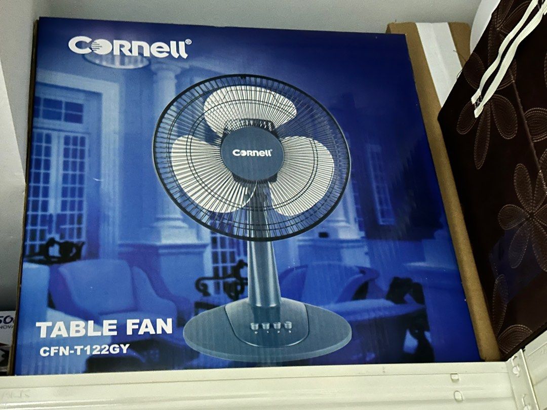 Cornell CFN-T122GY Table Fan, Furniture & Home Living, Lighting & Fans ...