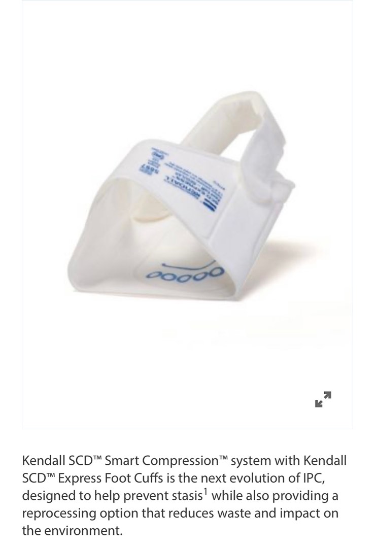 Covidien Kendall SCD Express Foot Cuff Regular, Health & Nutrition ...
