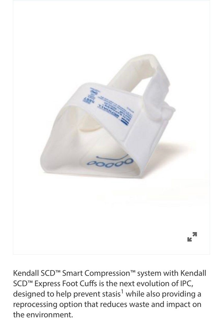 Covidien Kendall SCD Express Foot Cuff Regular, Health & Nutrition ...