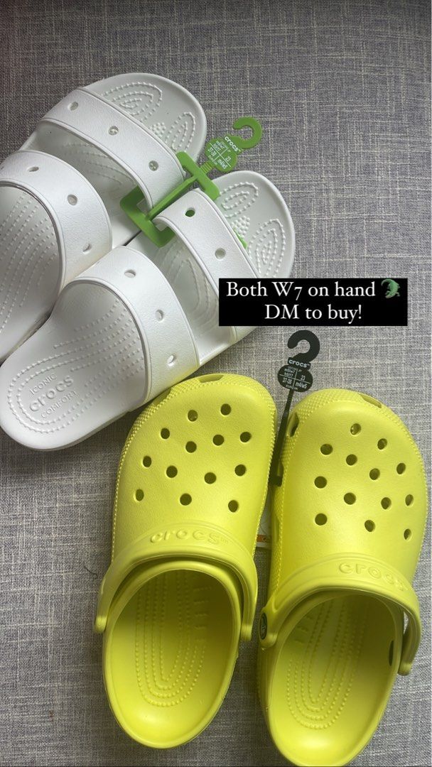 Crocs citrus classic clogs on Carousell
