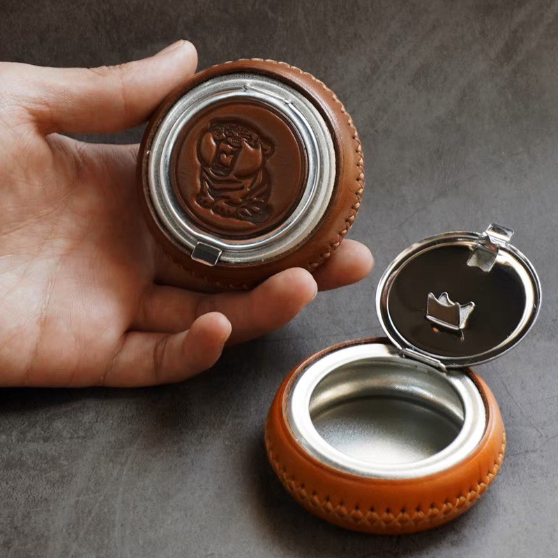 Custom made leather ashtray, Men's Fashion, Watches & Accessories ...